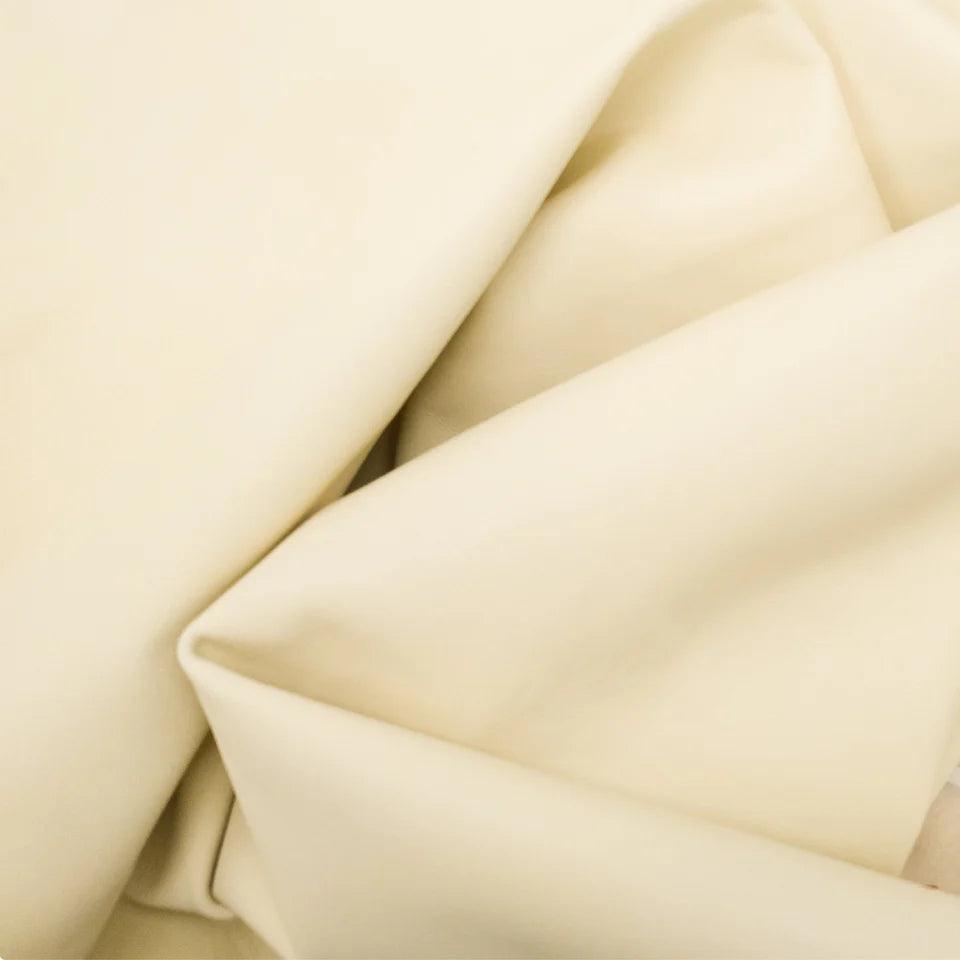 Chrome Tanned Cream Color Lamb Skin Leather – Leather Hub